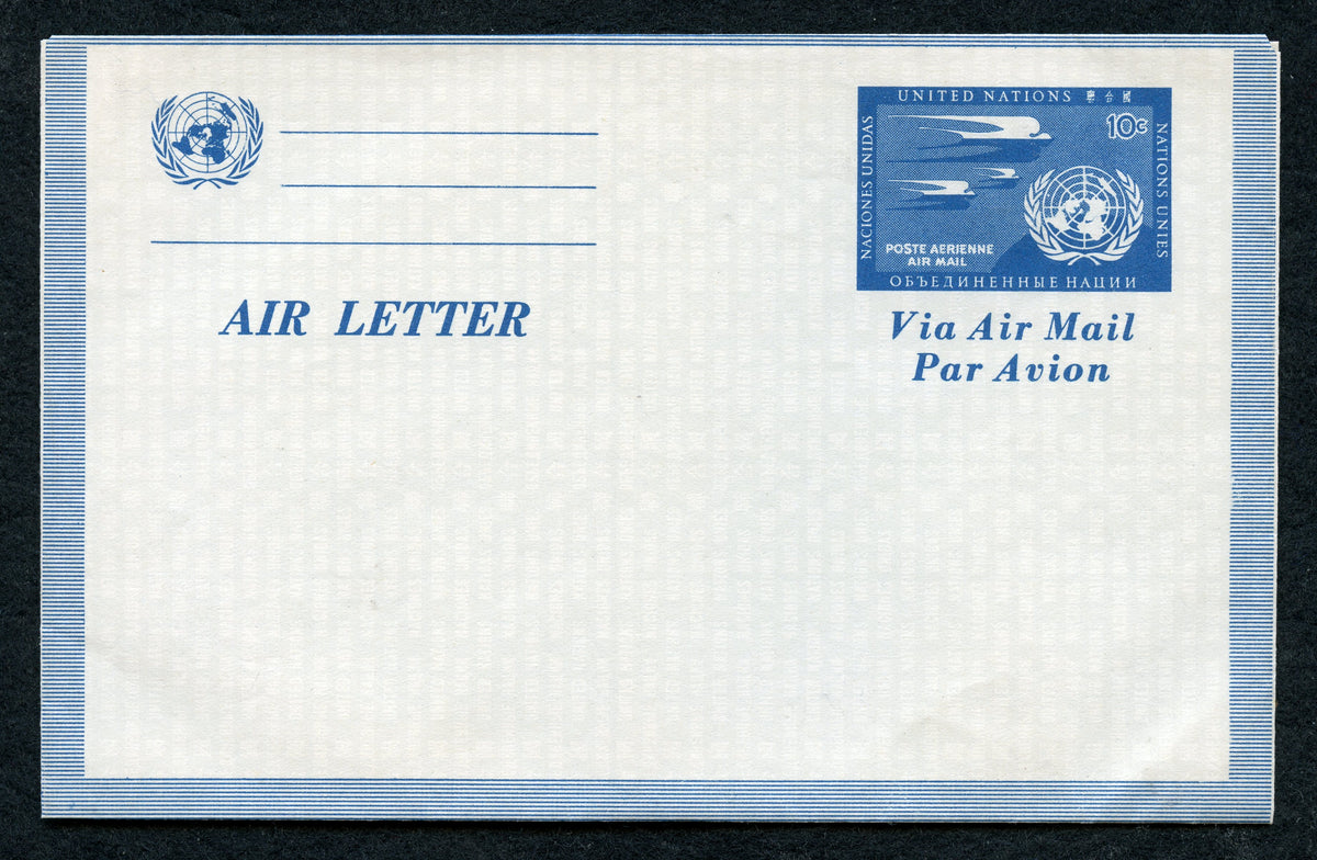 UN First Aerogramme Very Fine UC1 – ABRO Stamps & Coins