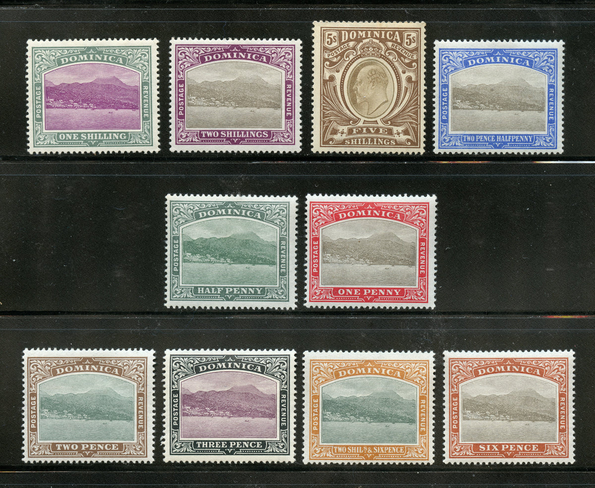 Dominica Scott 25-34 Gorgeous Mounted Mint Set – ABRO Stamps & Coins